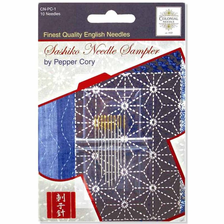 Sashiko 10 pack Needle Sampler from Colonial Needle