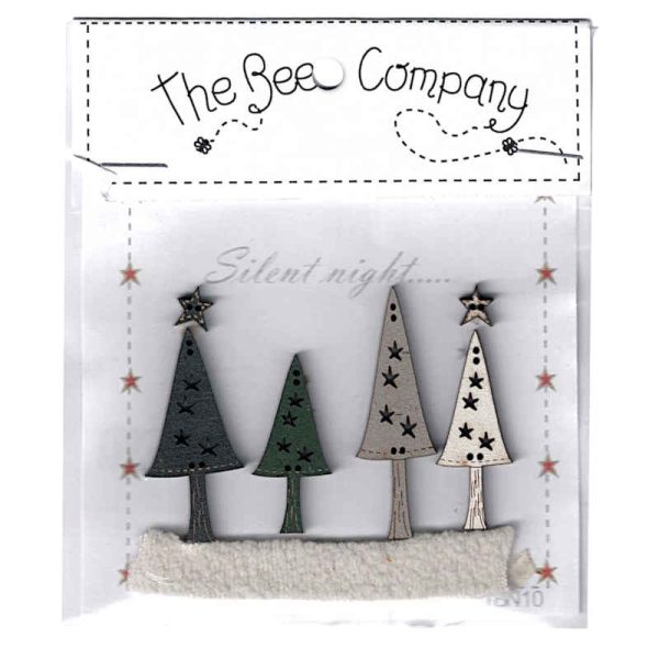 Christmas Tree Buttons by The Bee Company TBN10